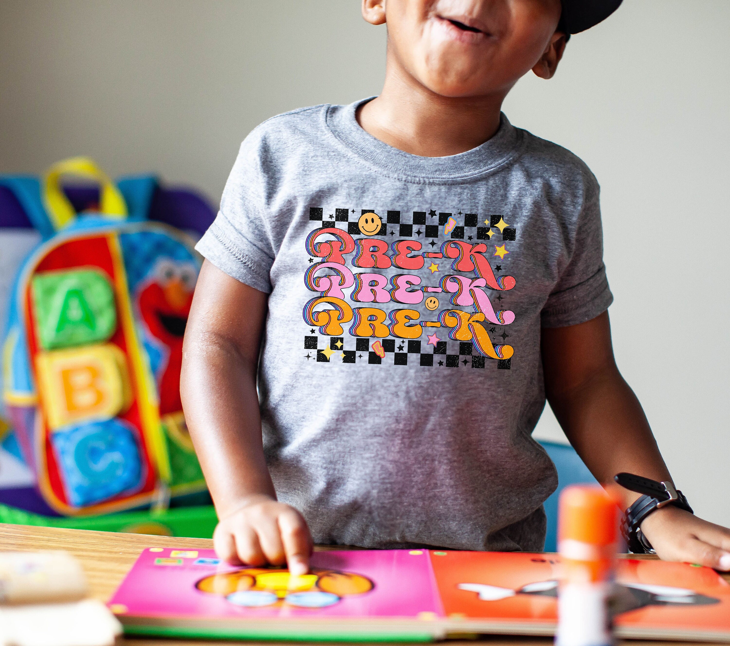 Checkerboard PRE-K Back to School T-shirt, First Day of School, PRE-K ...