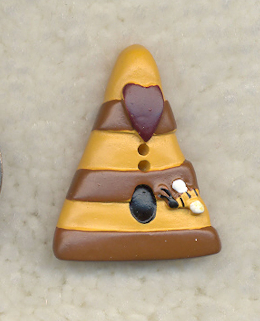 Buzzing Beehive W/bee Button - B271, Plastic Button, Buttons ...