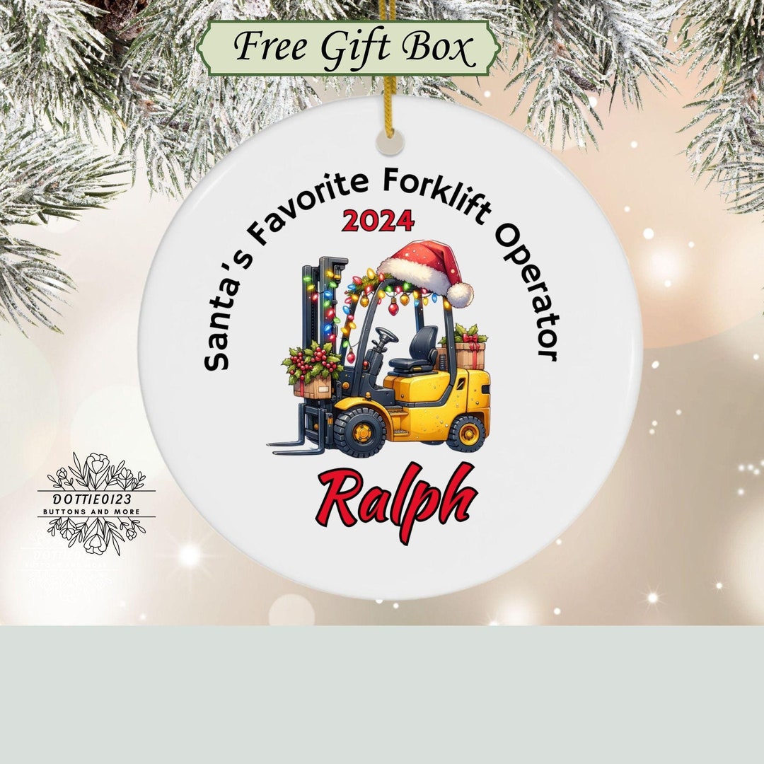 Fork Lift Christmas Ornament-personalized Fork Lift Operator Ornament ...