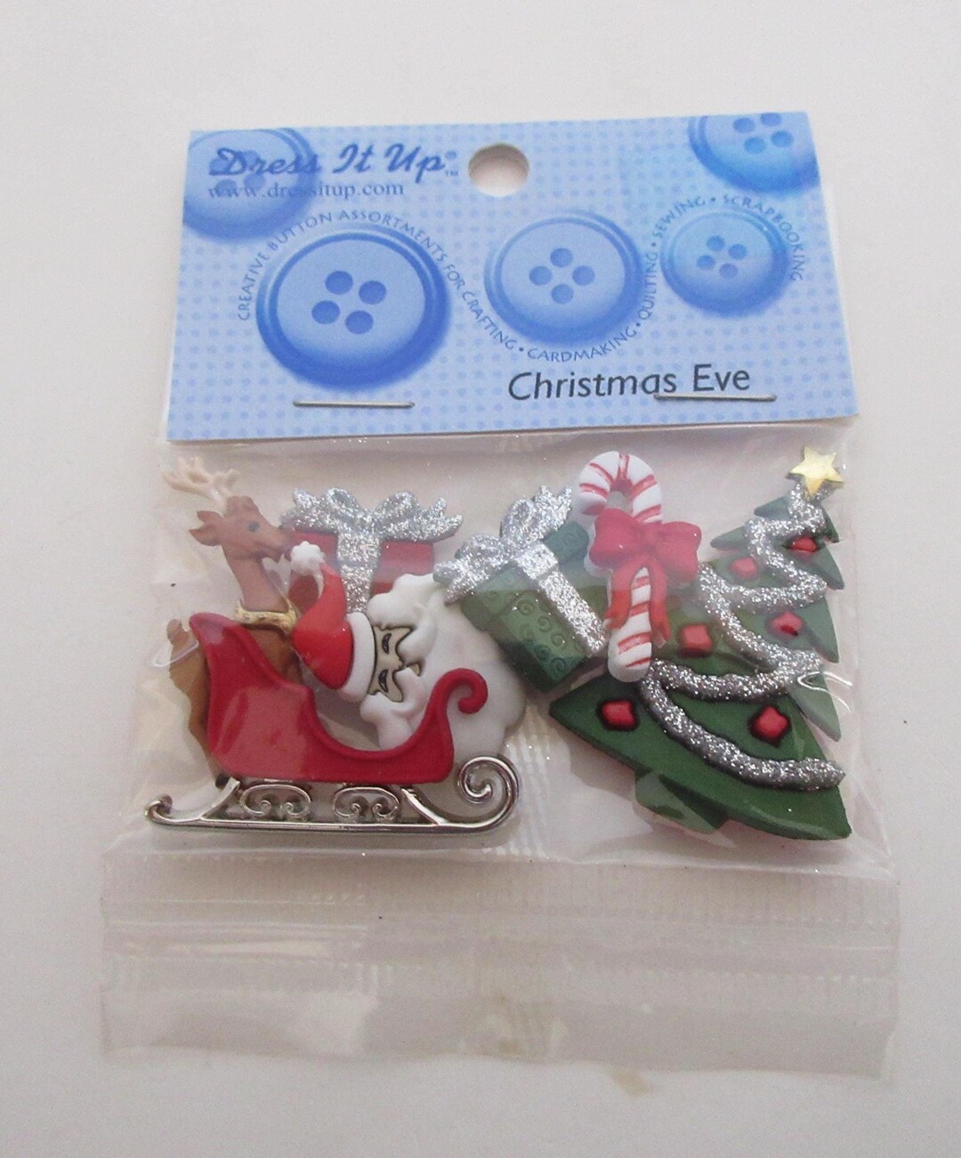 Christmas Eve Embellishments by Dress It Up-jesse James Buttons-novelty ...
