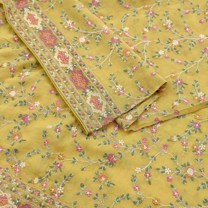 Yellow Dupatta - Etsy