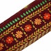 Indian Vintage Maroon Sari Border Kantha Hand Embroidered Sari Border ...