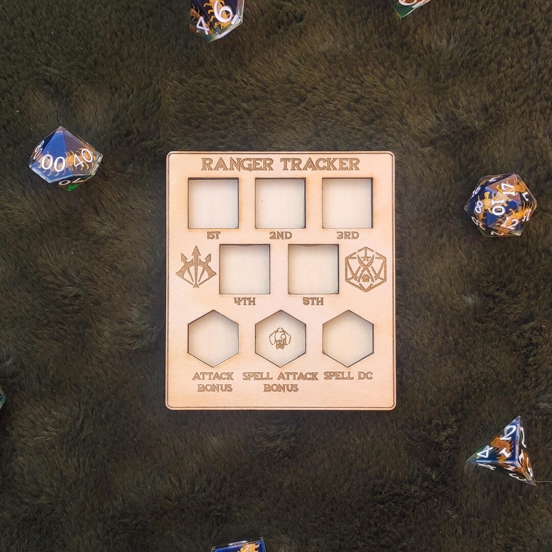 Wooden Ranger Tracker | Dungeons and Dragons | TTRPG - Etsy