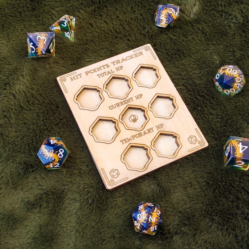 Wooden Hit Point Tracker | Dungeons and Dragons | Pathfinder | TTRPG ...