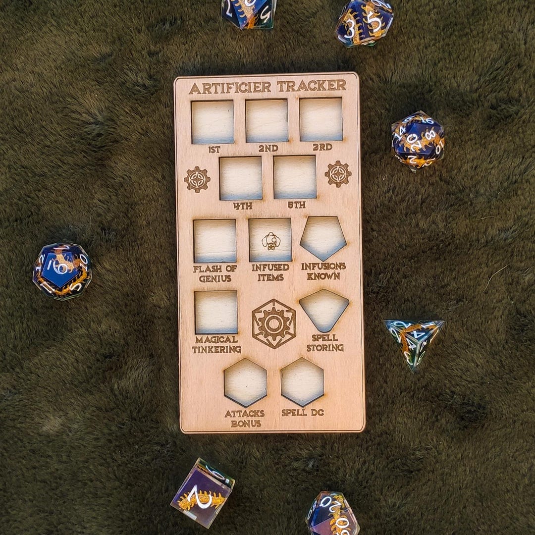 Artificer Tracker Dungeons and Dragons TTRPG - Etsy