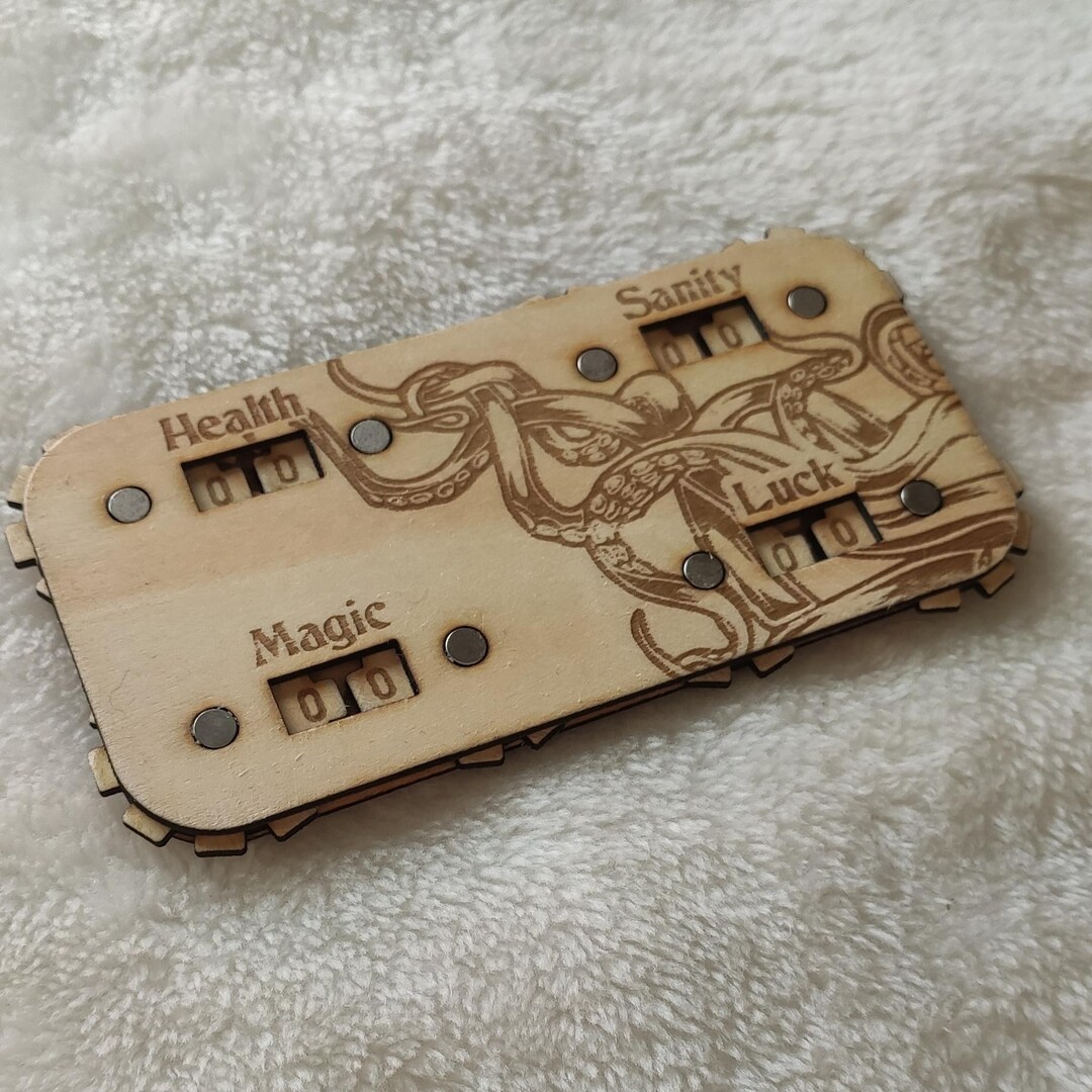 Call of Cthulhu Magnetic Wooden RPG Tracker | Call of Cthulhu Handmade ...