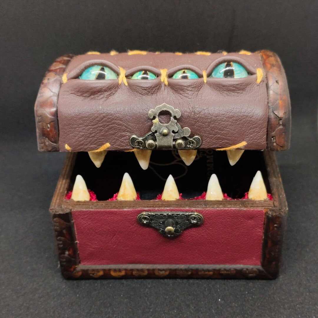D&D Dice Chest Mimic Box Joaquim | TTRPG Accessory | Dice Storage - Etsy
