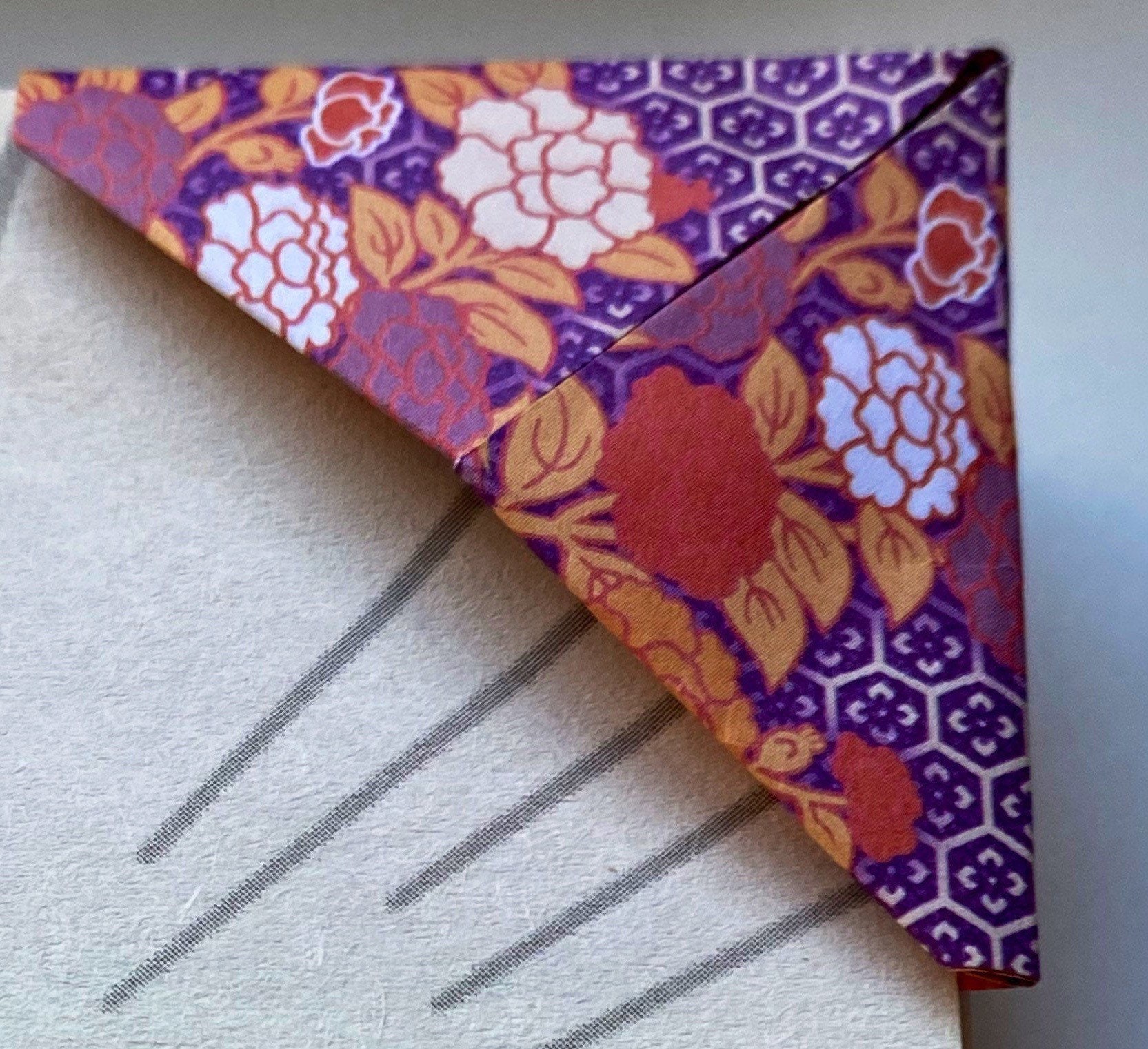 Handmade Paper Book Corner Floral Designs Various Designs | Etsy