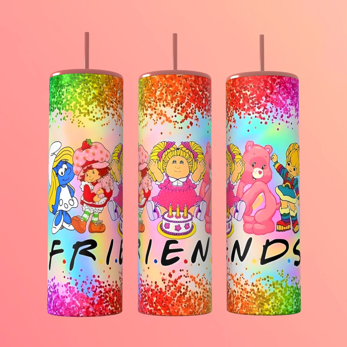 80's Cartoons, Cartoon Characters, Cartoon Friends, 20oz Tumbler - Etsy
