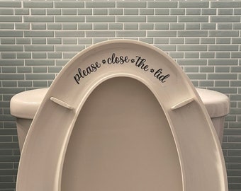 Toilet decal | Etsy