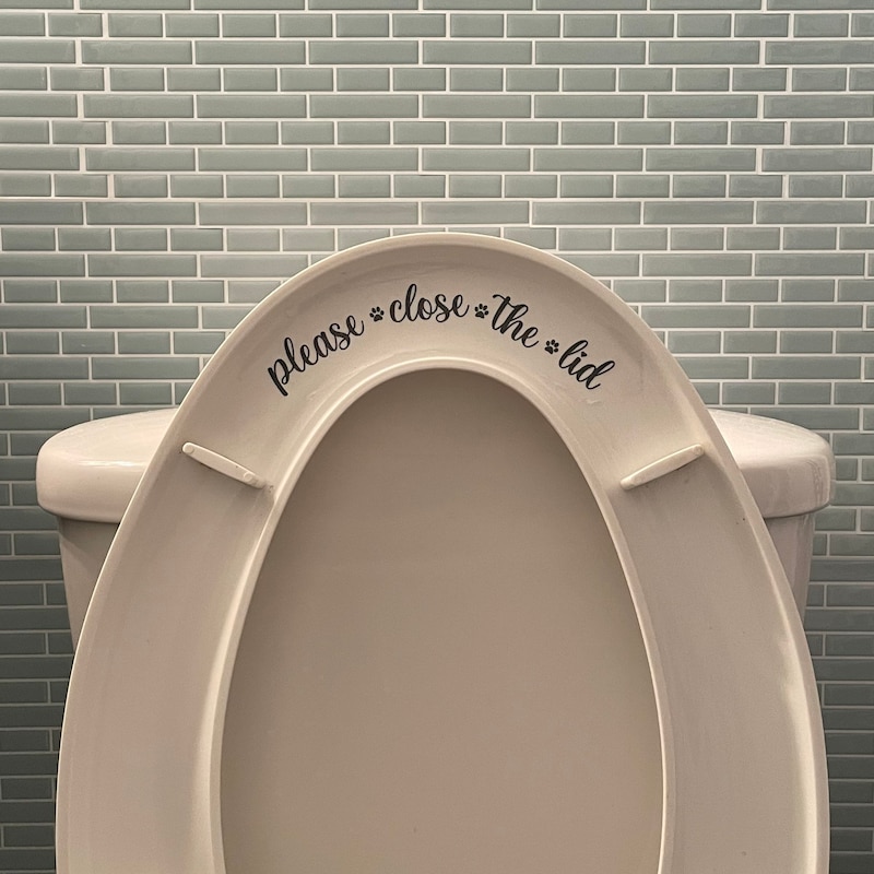 Toilet Lid Decal - Etsy