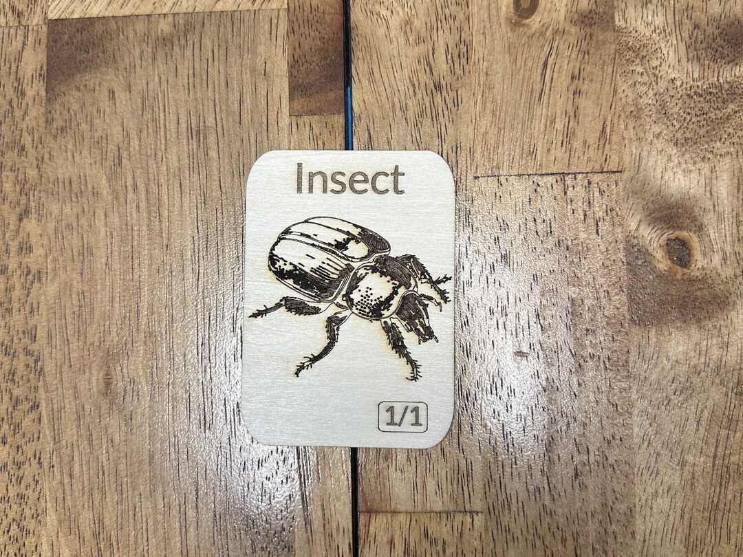 Insect Token, Insect Tokens Wood, MTG Wood Tokens, Magic the Gathering ...