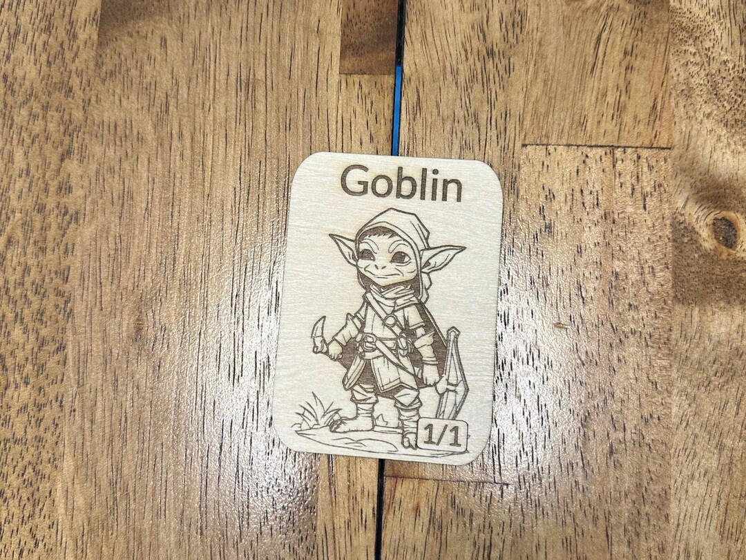 Goblin Token, Goblin Tokens Wood, MTG Wood Tokens, Magic the Gathering ...