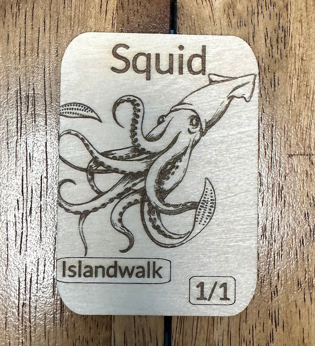 Squid Token, Squid Tokens Wood, MTG Wood Tokens, Magic the Gathering ...