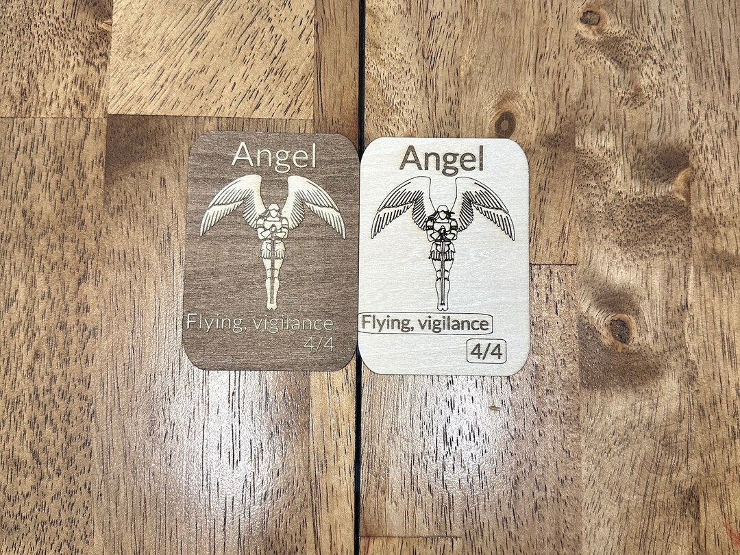 Angel Token, Angel Tokens Wood, MTG Wood Tokens, Magic the Gathering ...