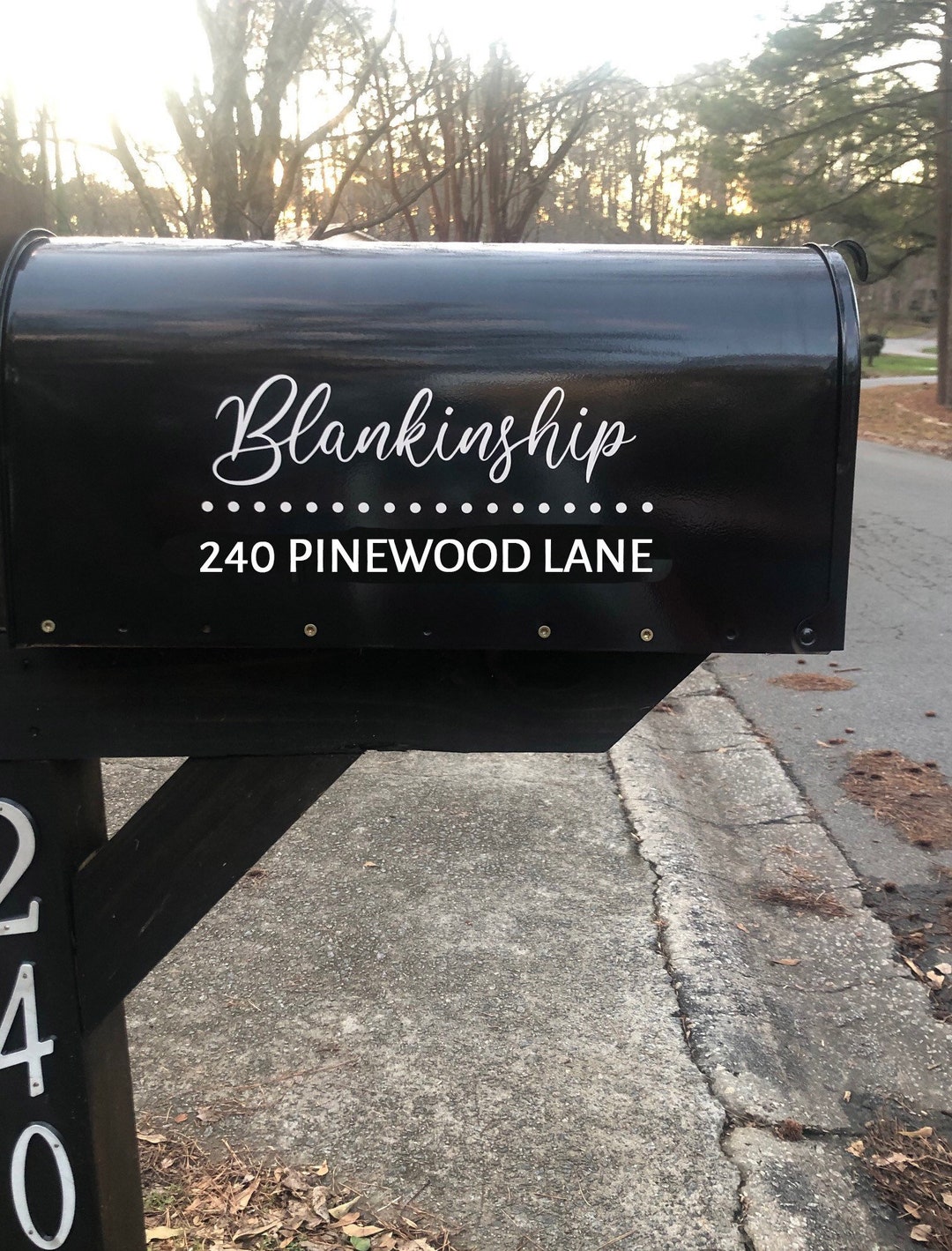 Farmhouse Mailbox Decal | Mailbox Decal | Modern Mailbox Decal ...