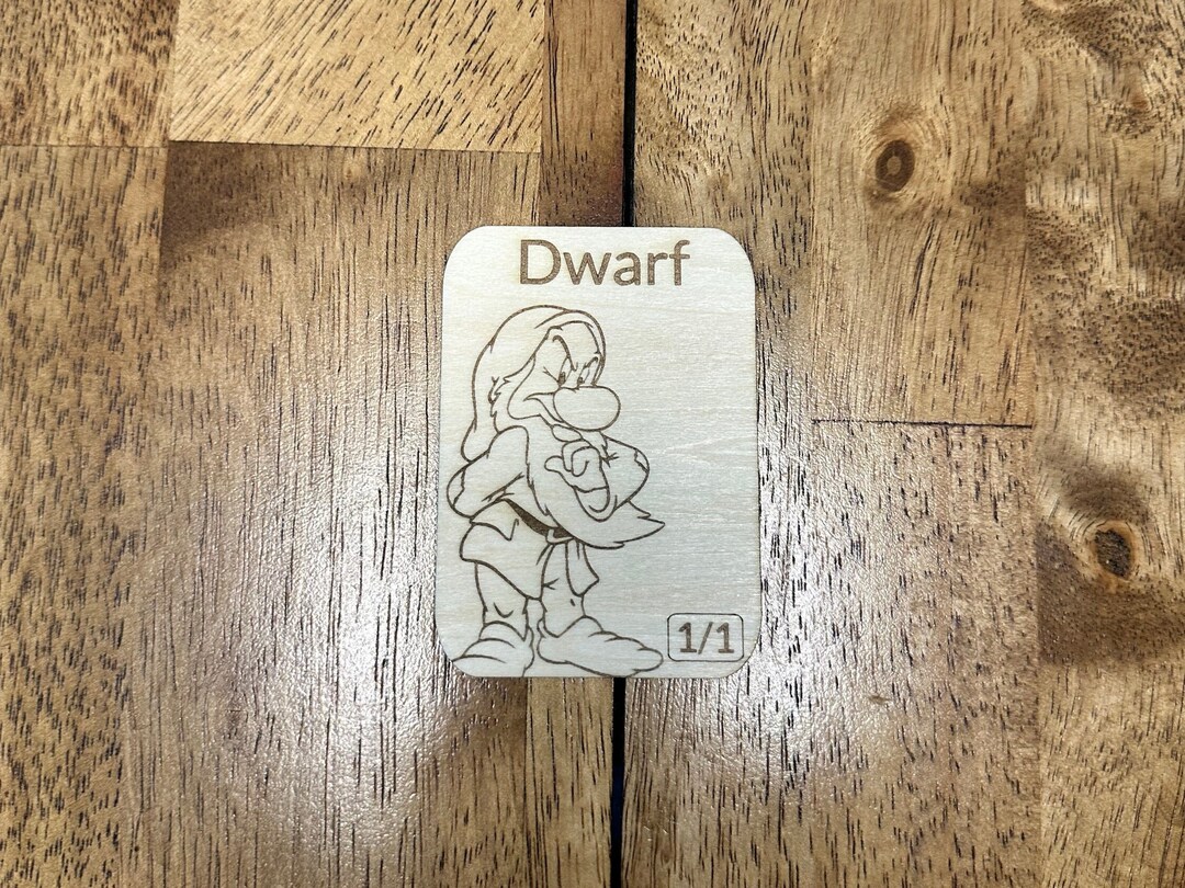 Dwarf Token, Dwarf Tokens Wood, MTG Wood Tokens, Magic the Gathering ...