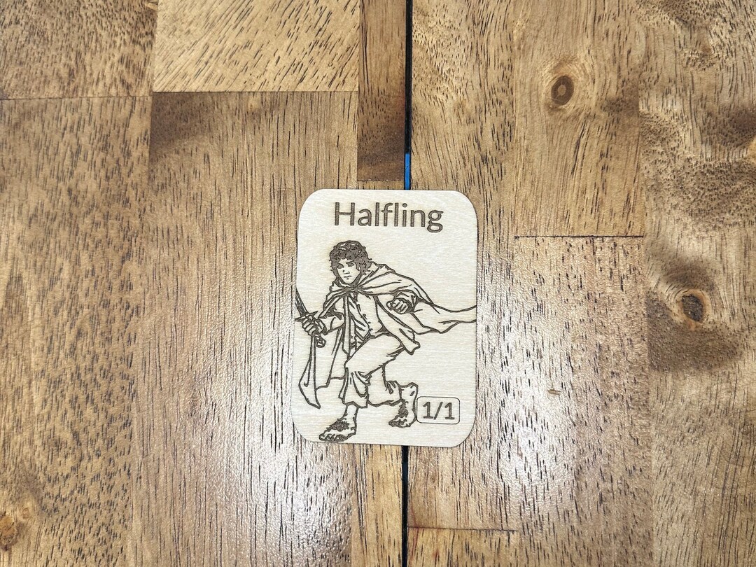 Halfling Token, Halfling Wood, MTG Wood Tokens, Magic the Gathering ...