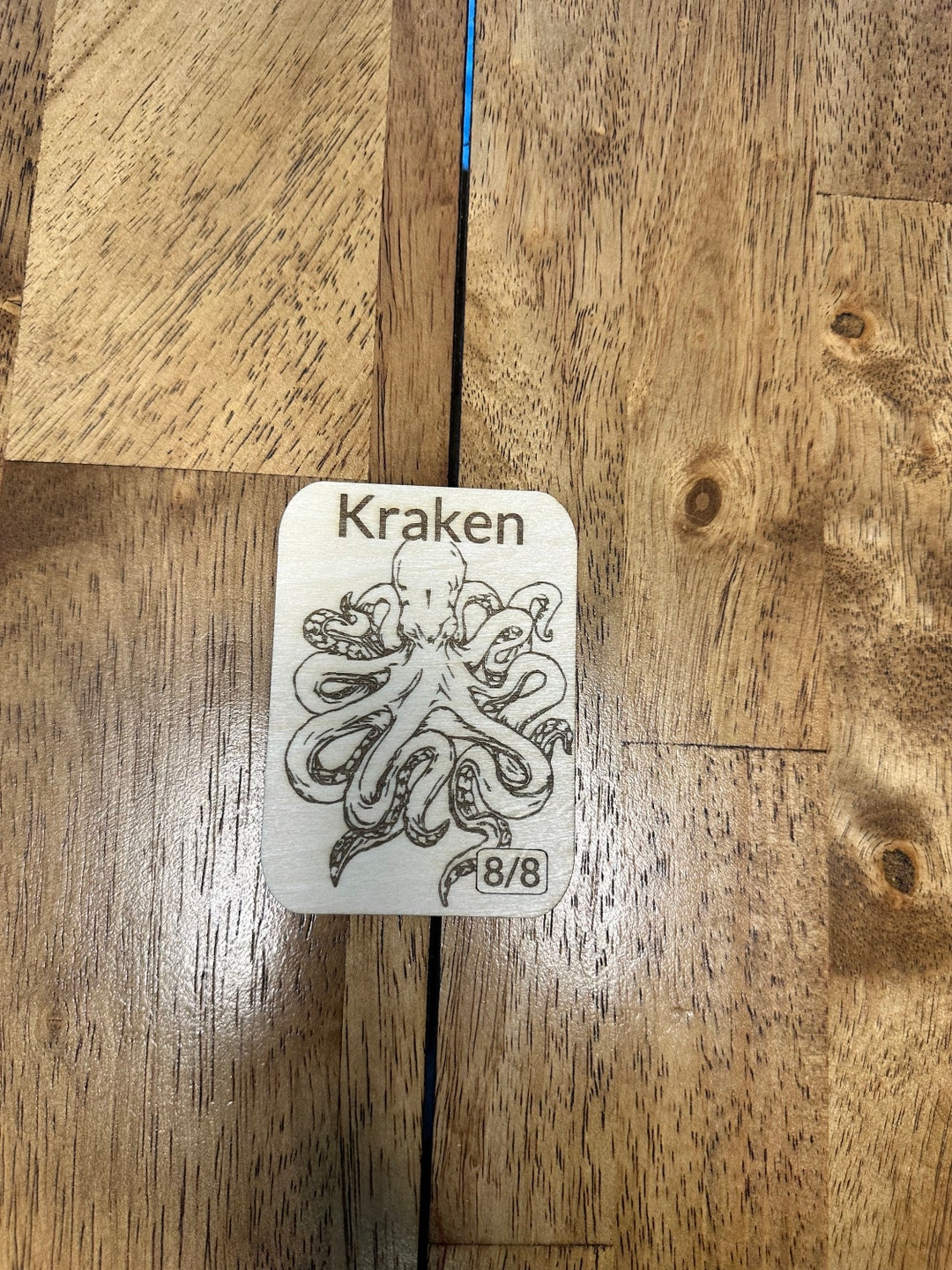 Kraken Token, Kraken Tokens Wood, MTG Wood Tokens, Magic the Gathering ...
