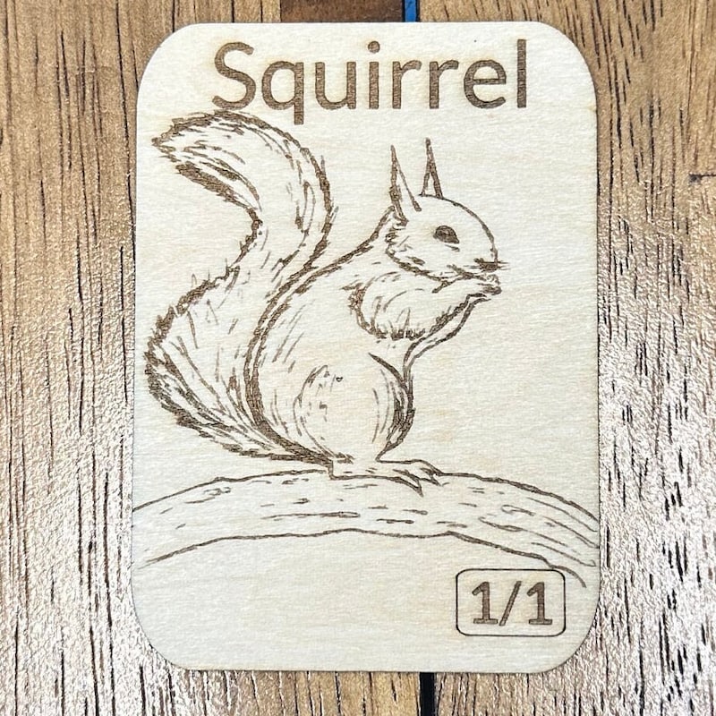 Squirrel Token - Etsy