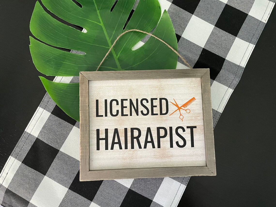 Hair Stylist Gift Hairdresser Sign Hairstylist Sign Gift for | Etsy