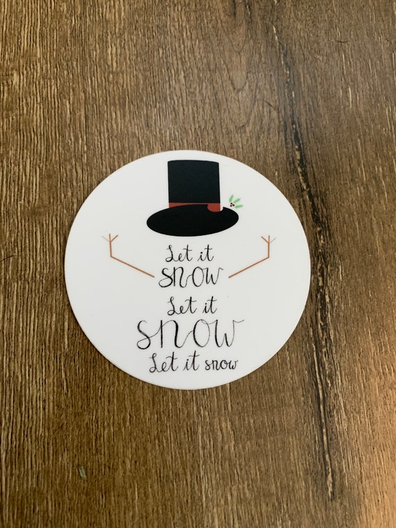 Let It Snow Sticker - Etsy