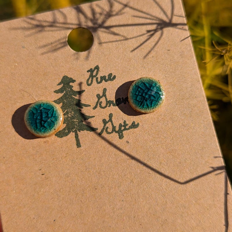 Pottery Earrings - Etsy