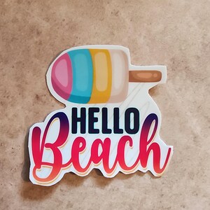 Waterproof Summer Beach Sticker Pack, Laptop Stickers - Etsy