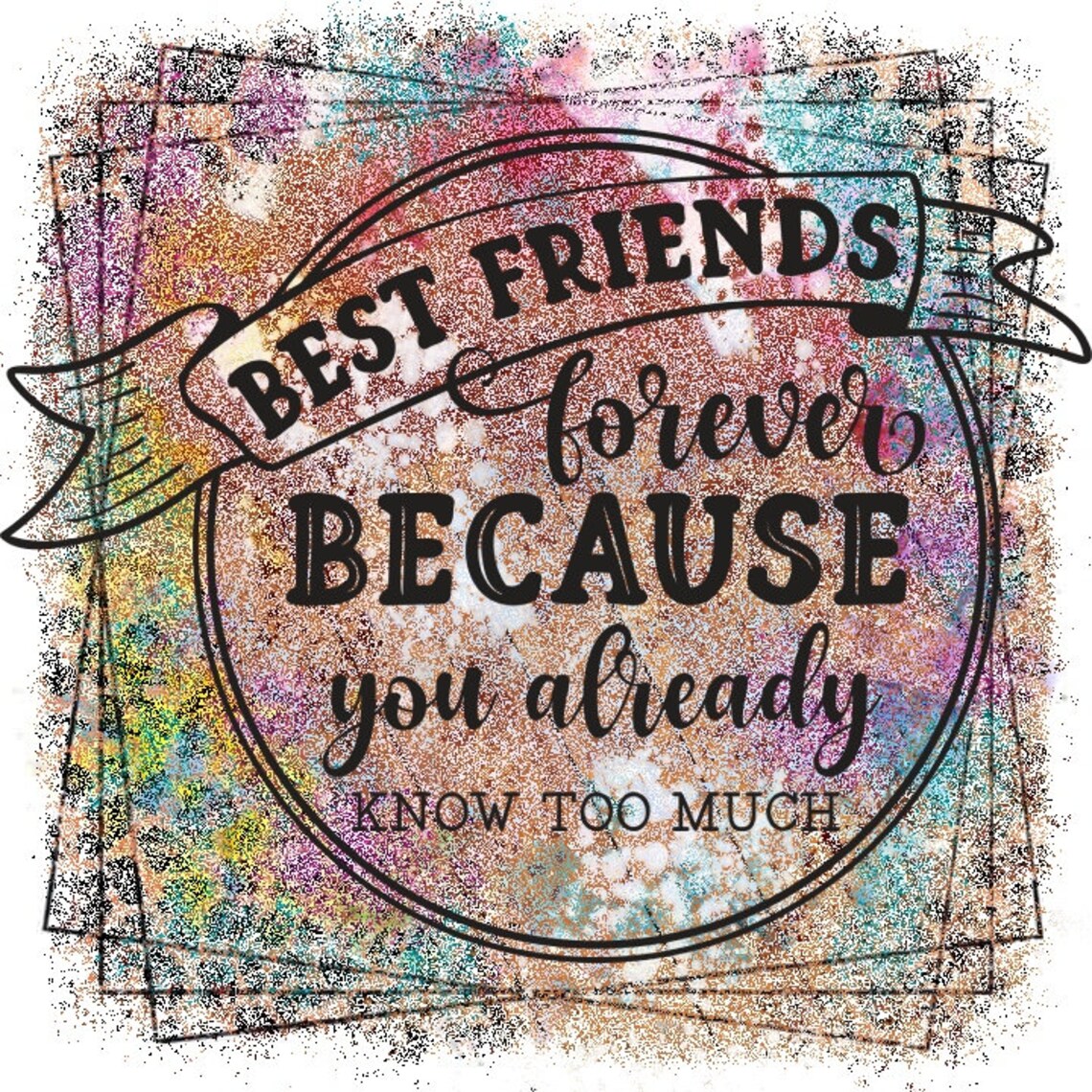 Best Friends Forever Sublimation Design (PNG, JPG) - Etsy