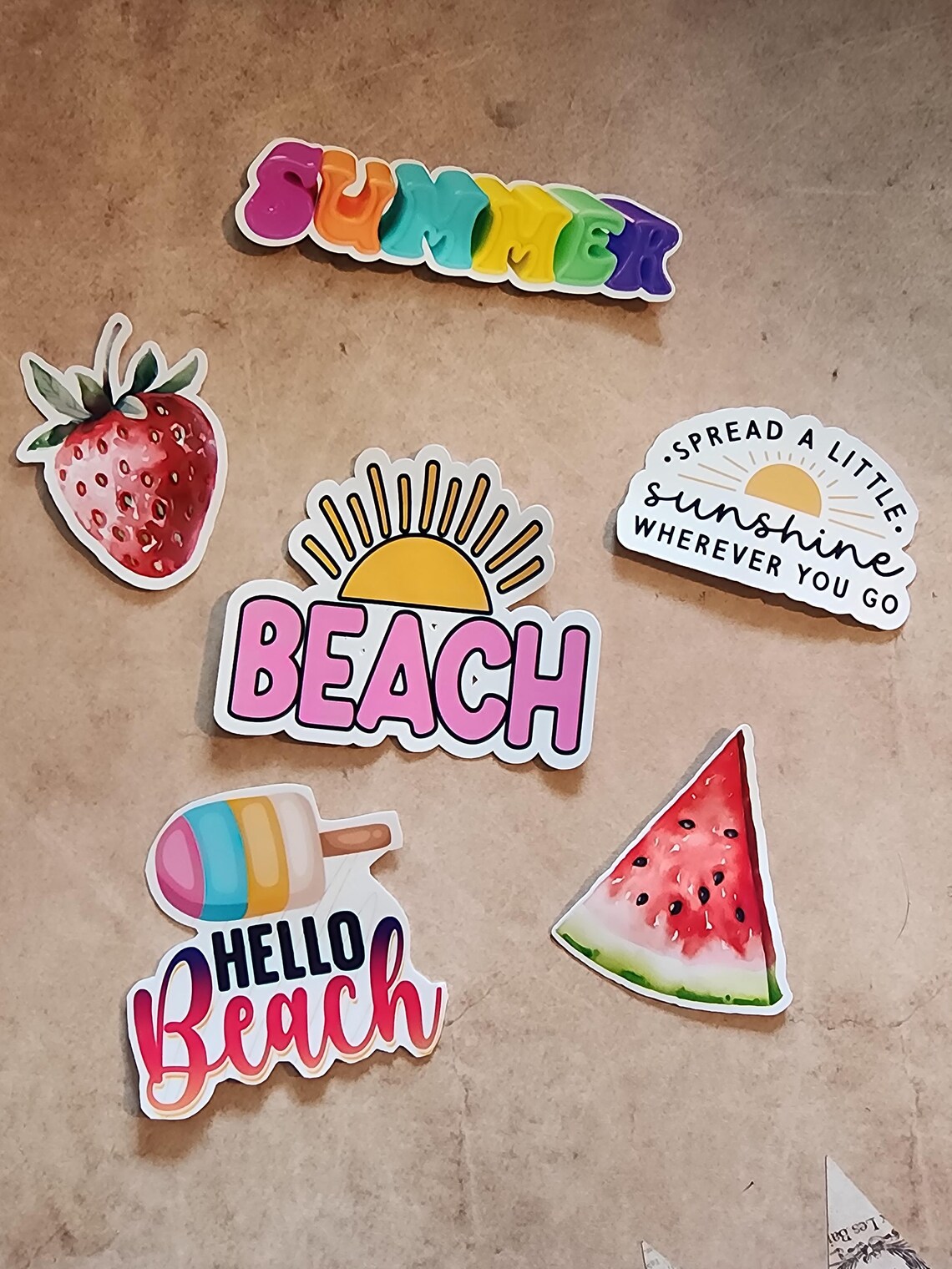 Waterproof Summer Beach Sticker Pack, Laptop Stickers - Etsy