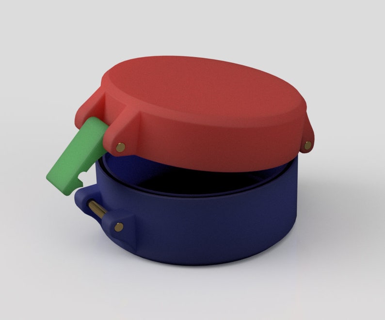 3d Printed Round Storage Box, Storage Container, Jewelry, Sealed ...