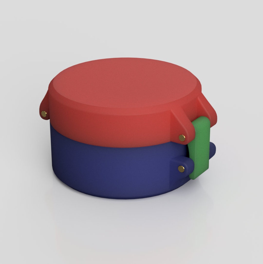 3d Printed Round Storage Box, Storage Container, Jewelry, Sealed ...