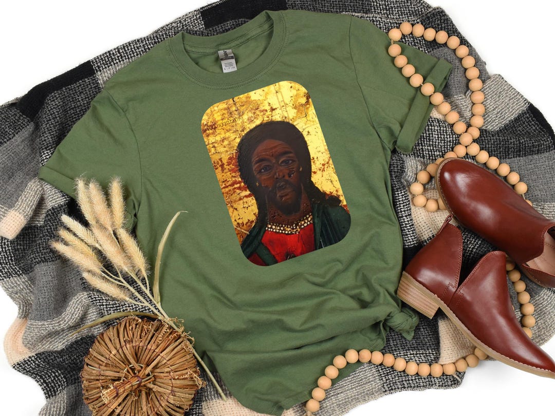 Jesus Gift Ideas | Black Jesus T-shirt for Christ | 100% Cotton Unisex ...