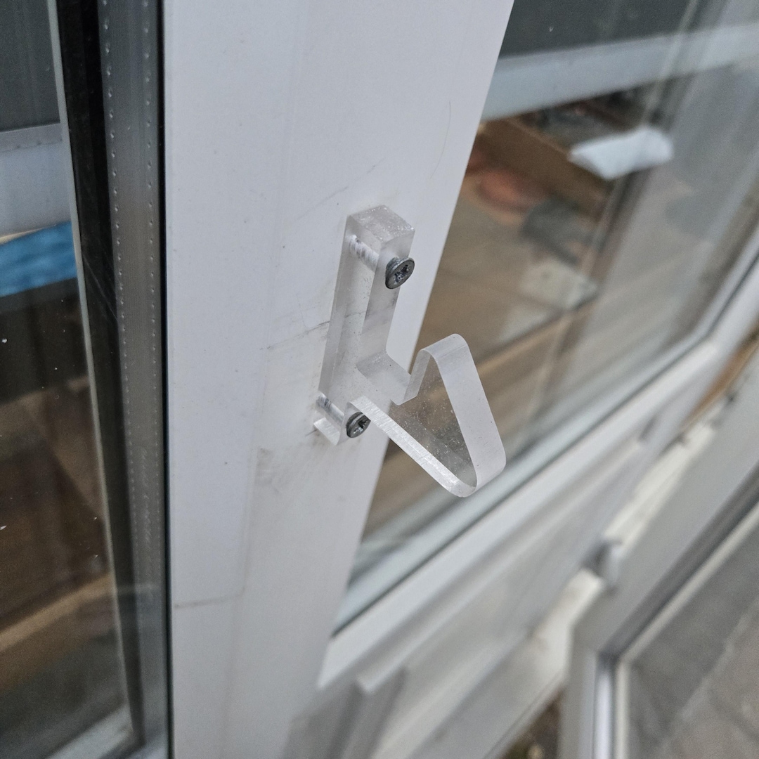 3D Printable Door Hold Back STL – Conservatory / Patio Door Stop Hook ...