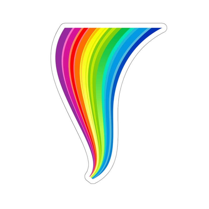 Rainbow Sticker | Etsy