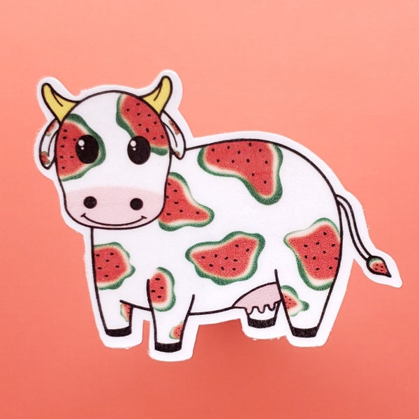 Fruit Cow Sticker - Etsy