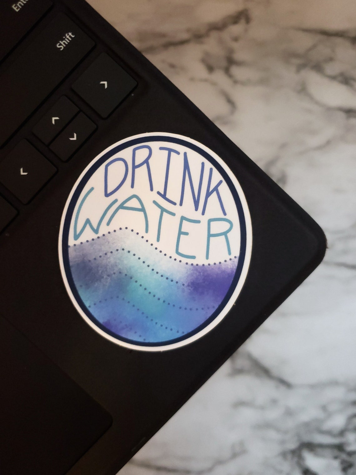 3x3 Drink Water Reminder Sticker for Water Bottle and Computer - Etsy