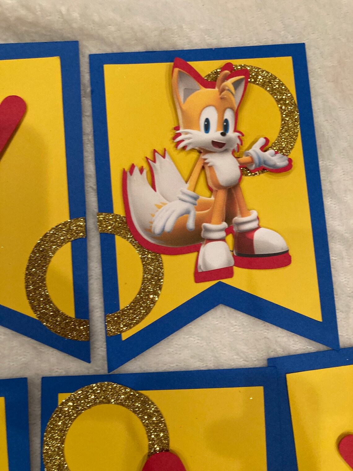 Sonic Birthday Banner | Etsy