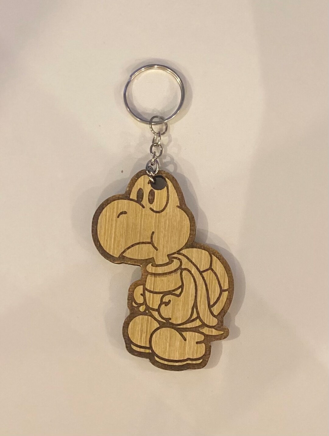 Wooden Engraved Keychain: Koopa - Etsy