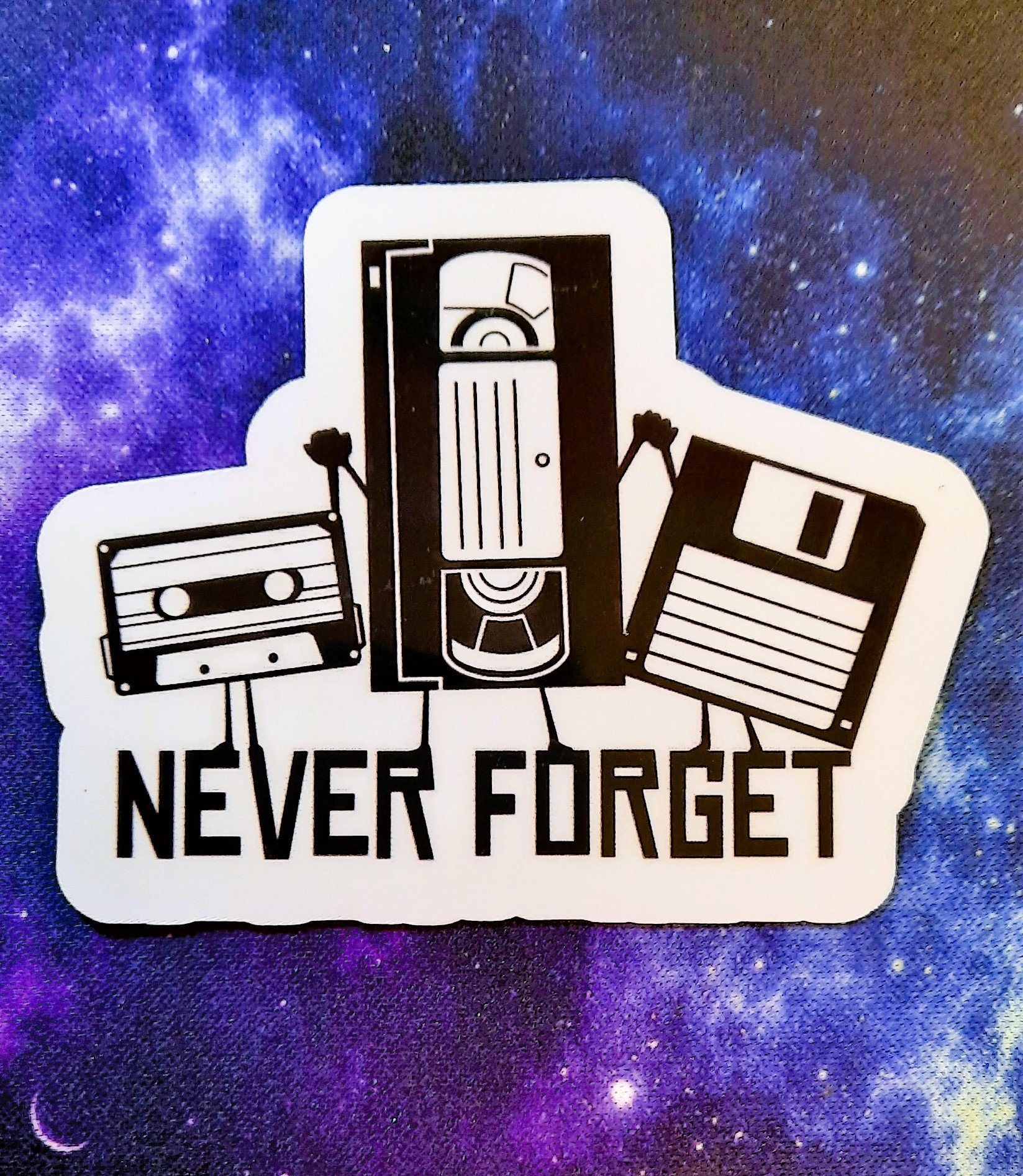 Never Forget Retro 90s Sticker - Etsy