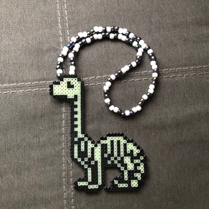 Kandi Charm Necklace Dino Skeleton - Etsy