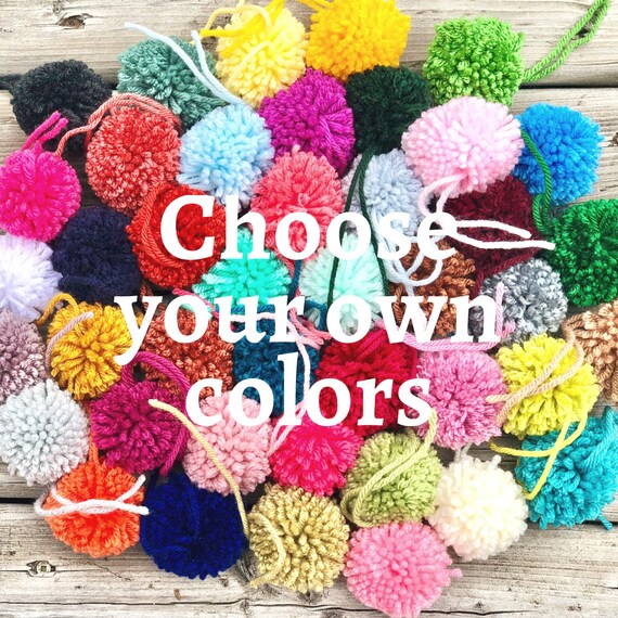 2 Inch Pom Poms Set of 10 Yarn Pom Pom Balls Large Pom Poms | Etsy Canada
