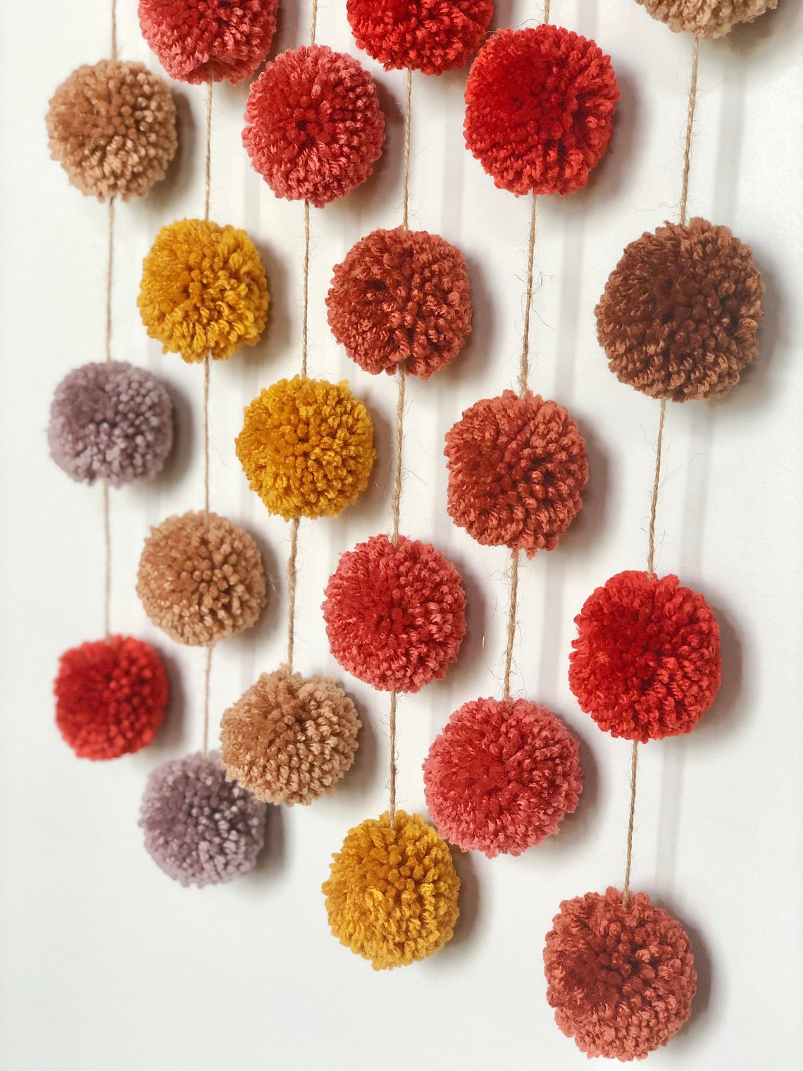 Red Rock Canyon Boho Wall Hanging Pom Pom Wall Hanging - Etsy