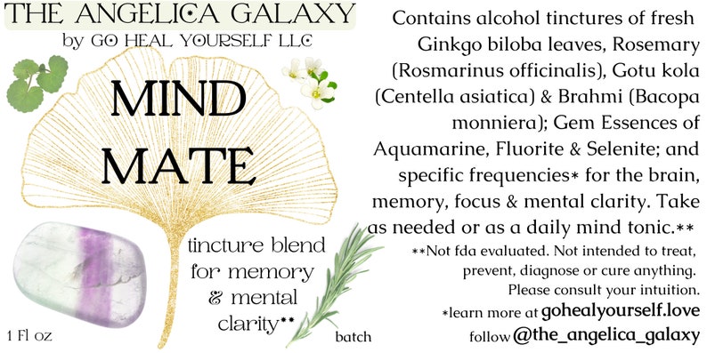 Mind Mate Elixir Etsy