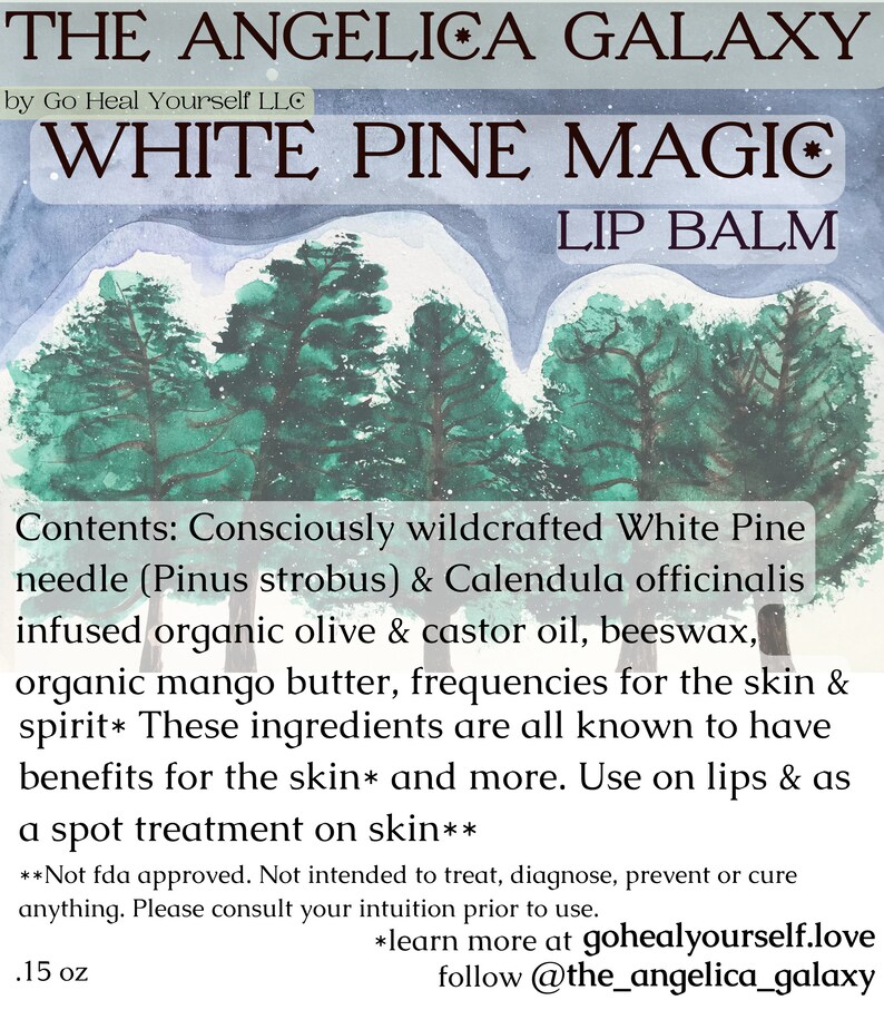 White Pine Magic Lip Balm - Etsy