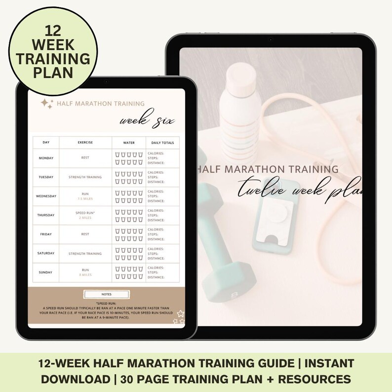12-week Half Marathon Training Plan | Digital Running Plan | Race Prep ...