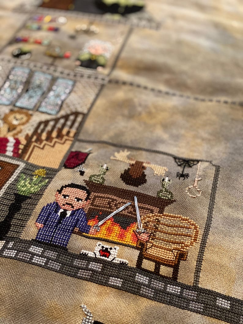 Addams Family: Stitch A Long SAL Cross Stitch Pattern - Etsy UK