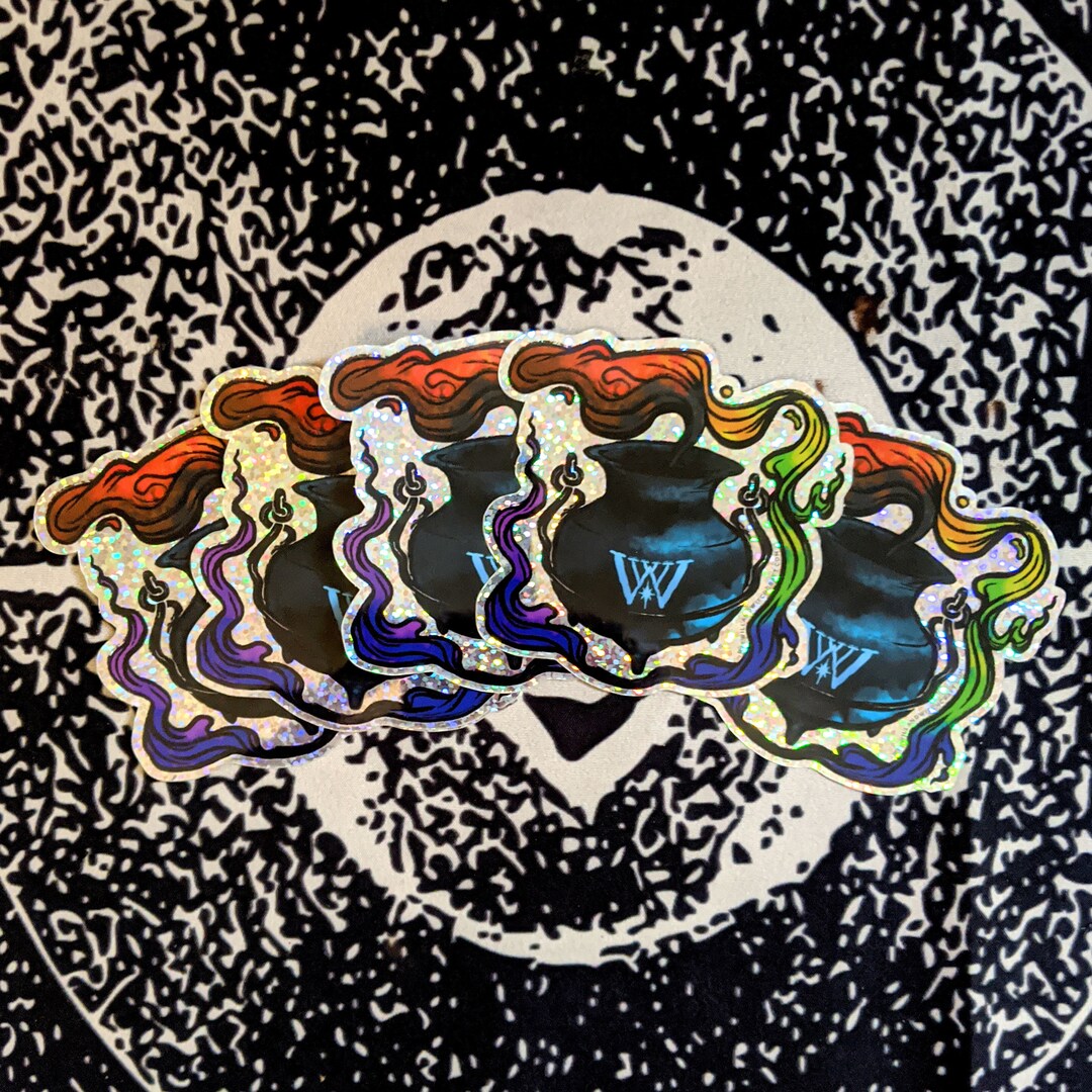 LGBT+ Witch Pride Glitter Sparkle Sticker | Witch Sticker | Glitter ...