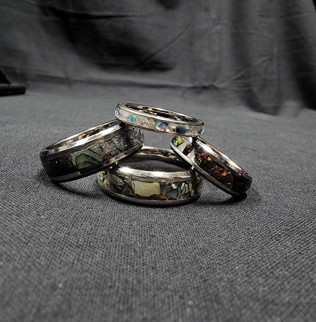 4mm Memorial Keepsake Ring With Ashes - Etsy