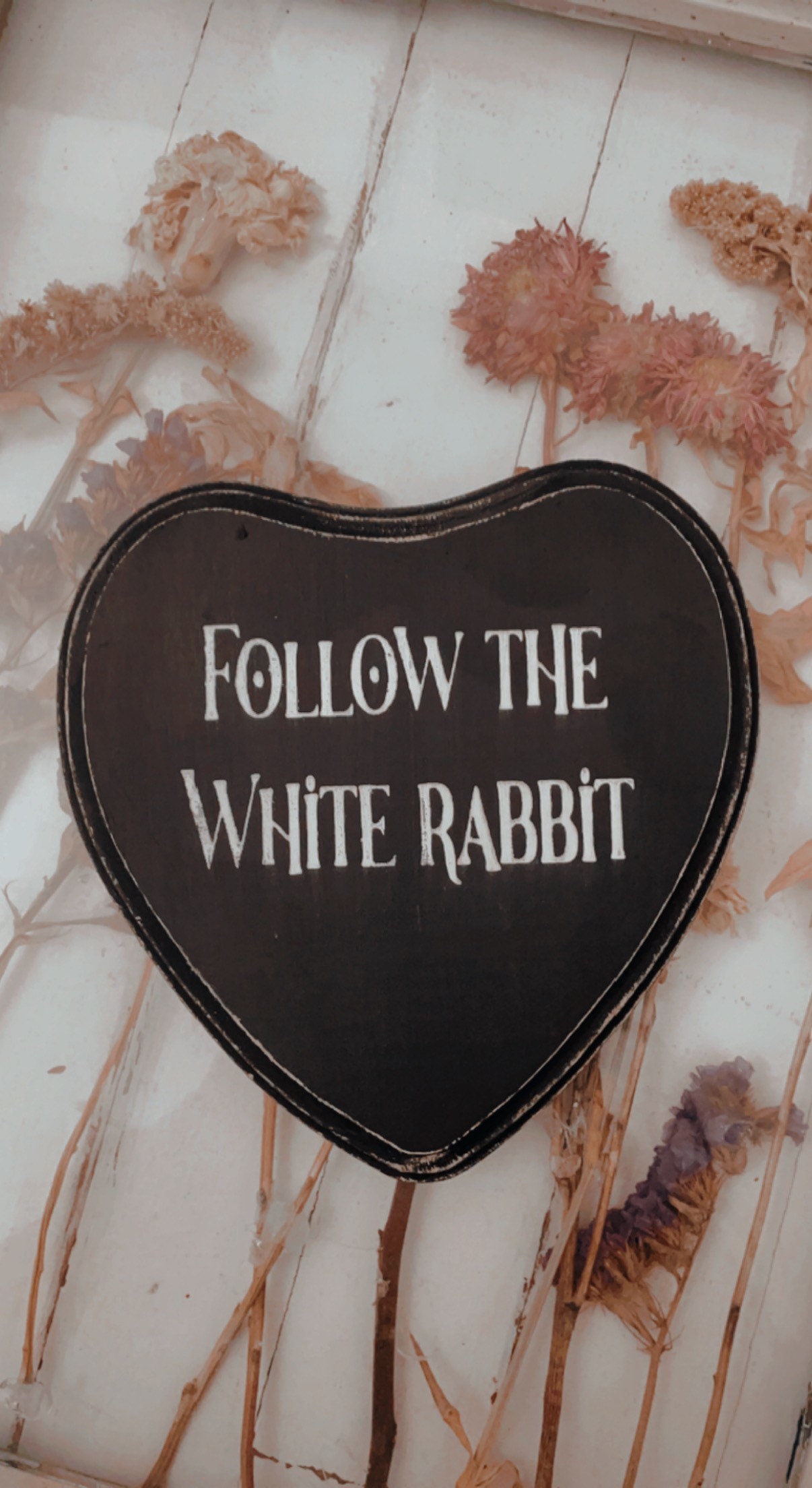 Goth Home Decor Follow the White Rabbit Gothic Wall Decor - Etsy